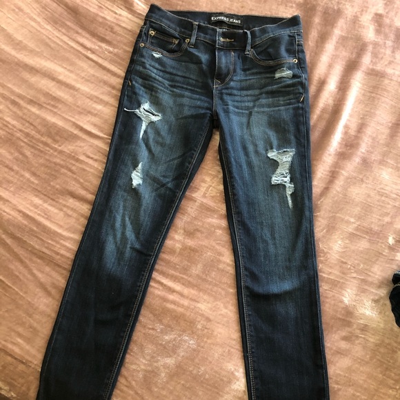 Express | Jeans | Express Dark Blue Skinny Jeans | Poshmark